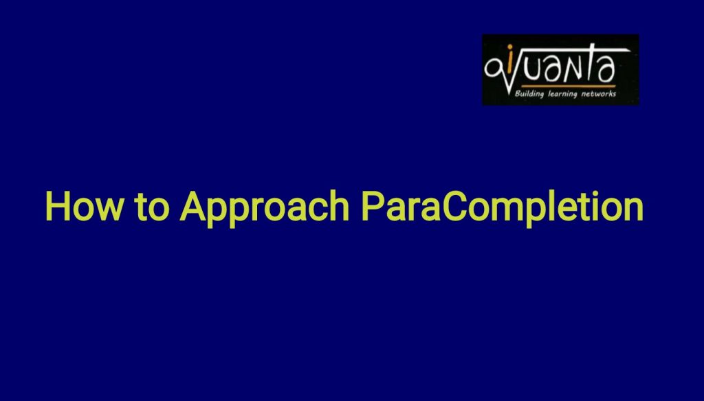 How to Approach ParaCompletion - iQuanta