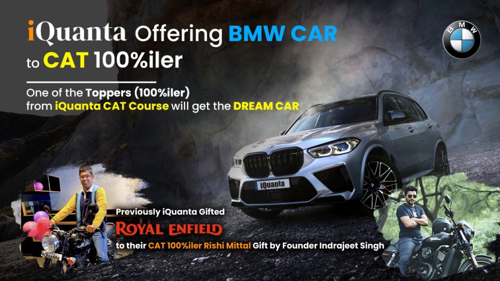A BMW Car for CAT 100%iler by iQuanta | BMW Car For iQuanta Topper