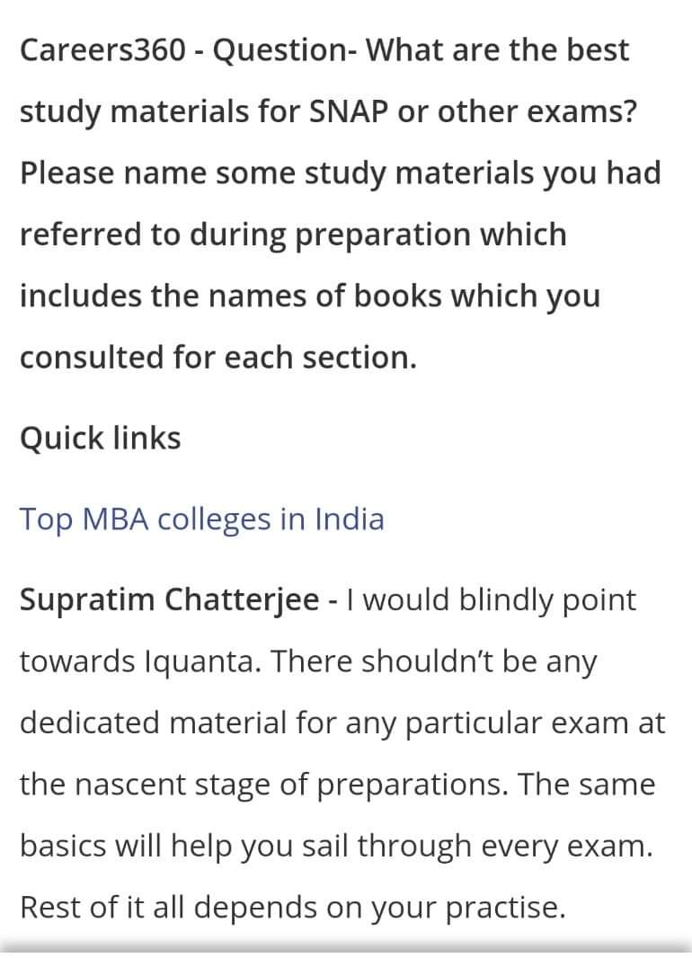 iQuanta NMAT SNAP Course 2024: Gateway To Top B-Schools