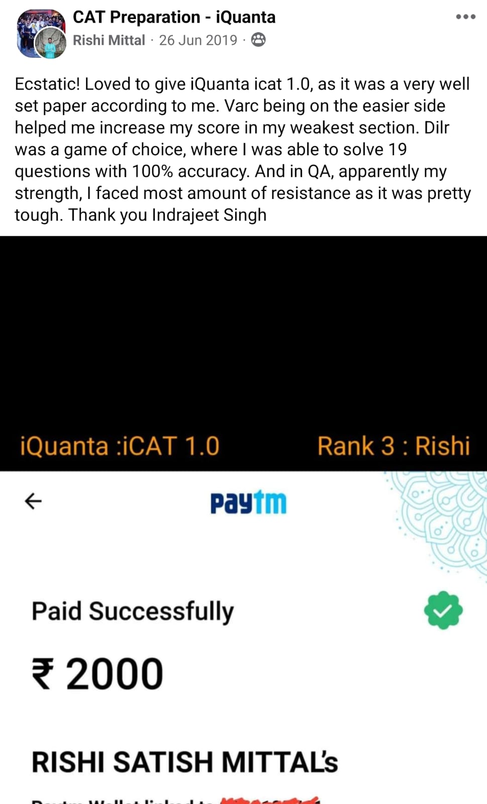 iCAT 2024: iQuanta's CAT Mock Test Series - iQuanta