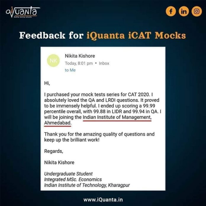 iCAT 2024: iQuanta's CAT Mock Test Series - iQuanta