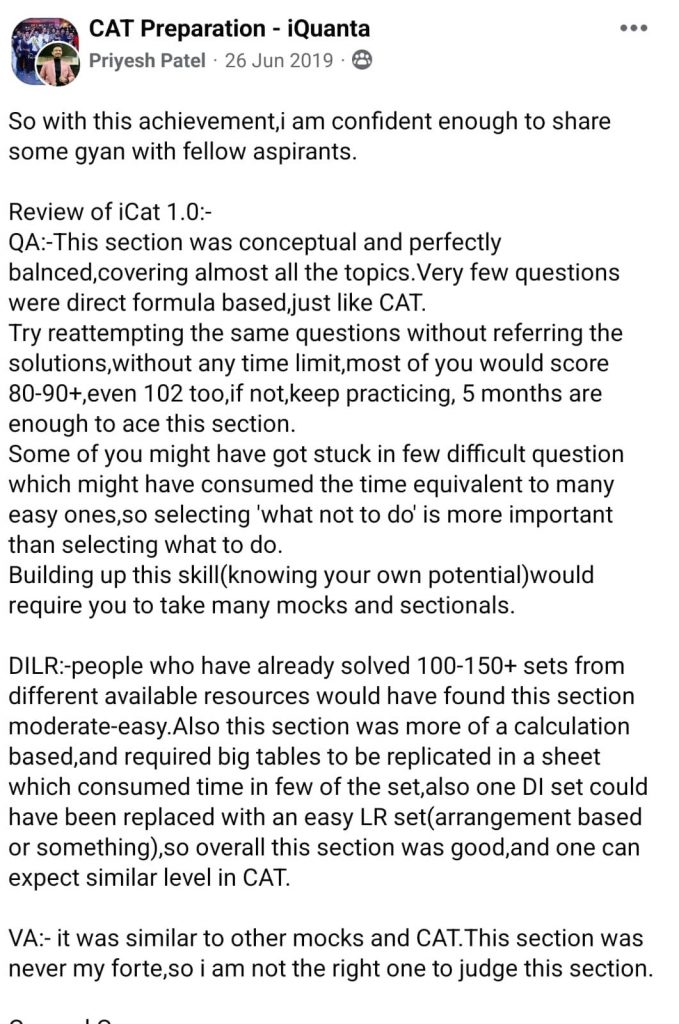 iCAT 2024: iQuanta's CAT Mock Test Series - iQuanta