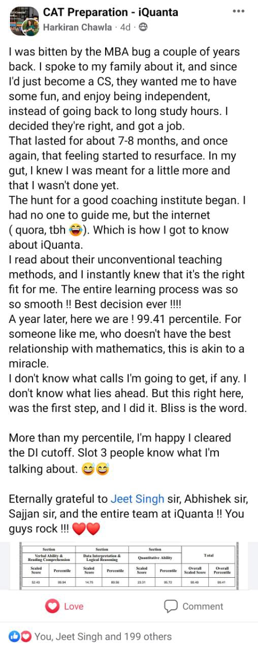 CAT 2022 Topper 99.41%iler Harkiran Chawla on Fulfilling Her Dreams ...