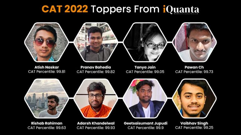 CAT 2022 Toppers List From iQuanta : 70+ Score 99%ile - iQuanta