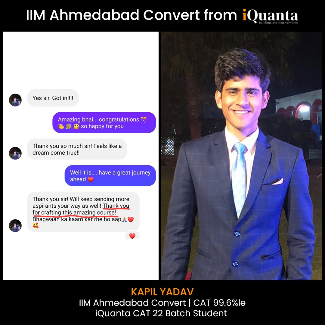 CAT 2022 Toppers List From iQuanta : 70+ Score 99%ile - iQuanta