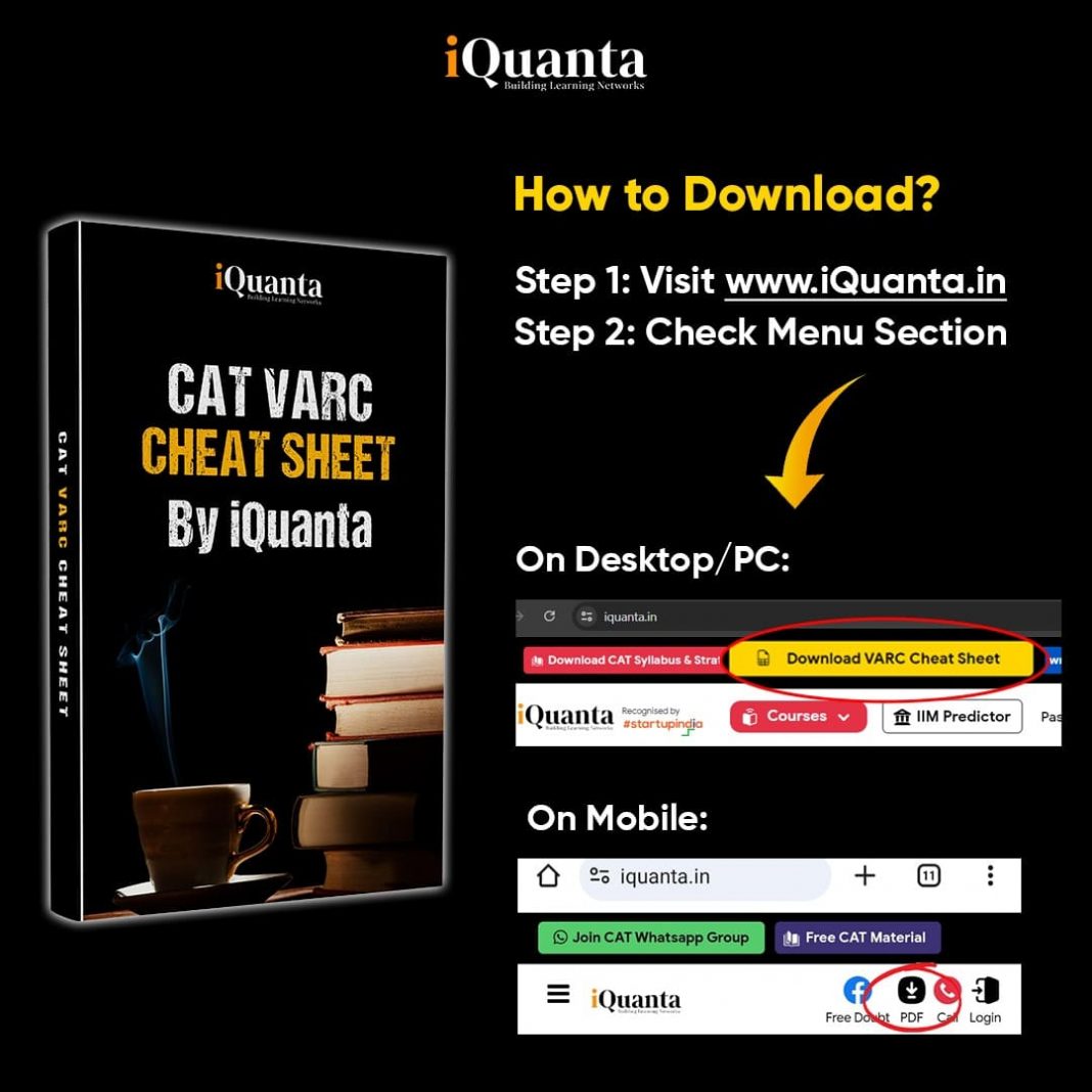 Download CAT VARC Cheat Sheet PDF : Analyse Tone, Purpose, Attitude & More! - iQuanta