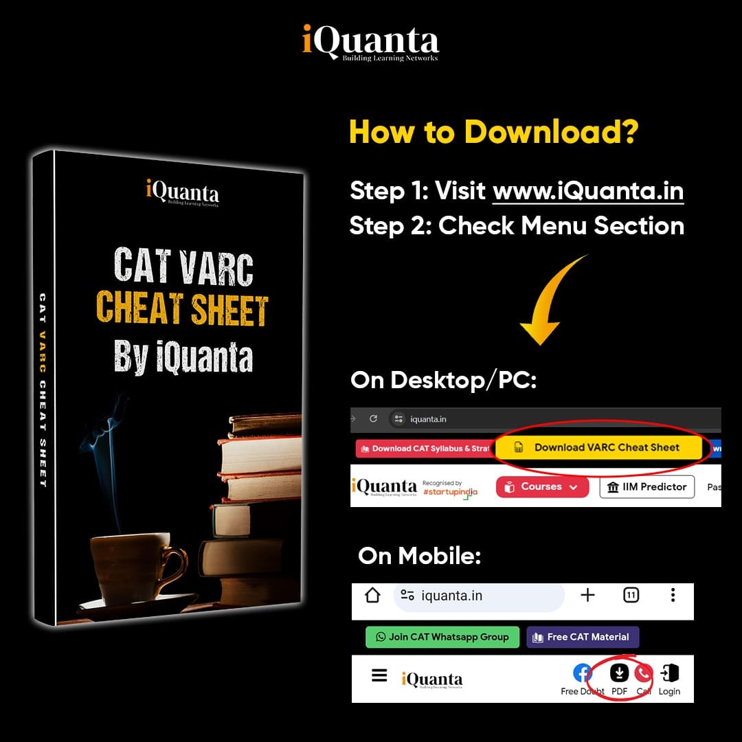 Download CAT VARC Cheat Sheet PDF : Analyse Tone, Purpose, Attitude ...