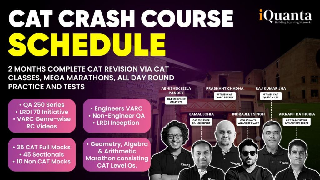 60 Days to CAT Schedule with iQuanta CAT Crash Course - iQuanta