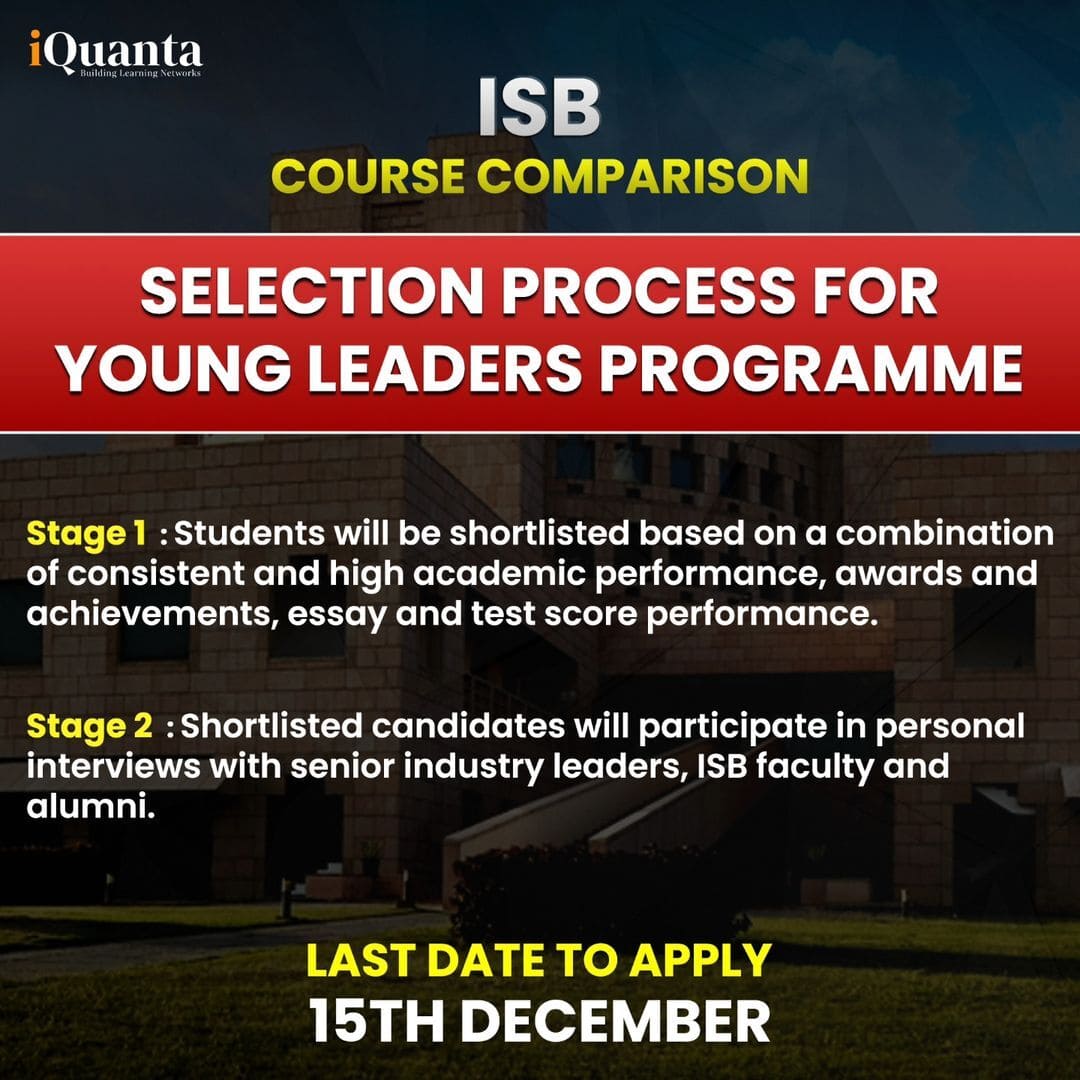 ISB Selection Process : 1 Year Vs. 2 Year Program Detail - iQuanta