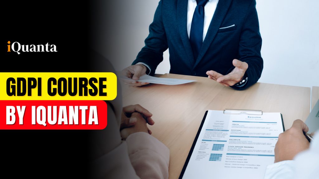 GDPI Course by iQuanta - iQuanta