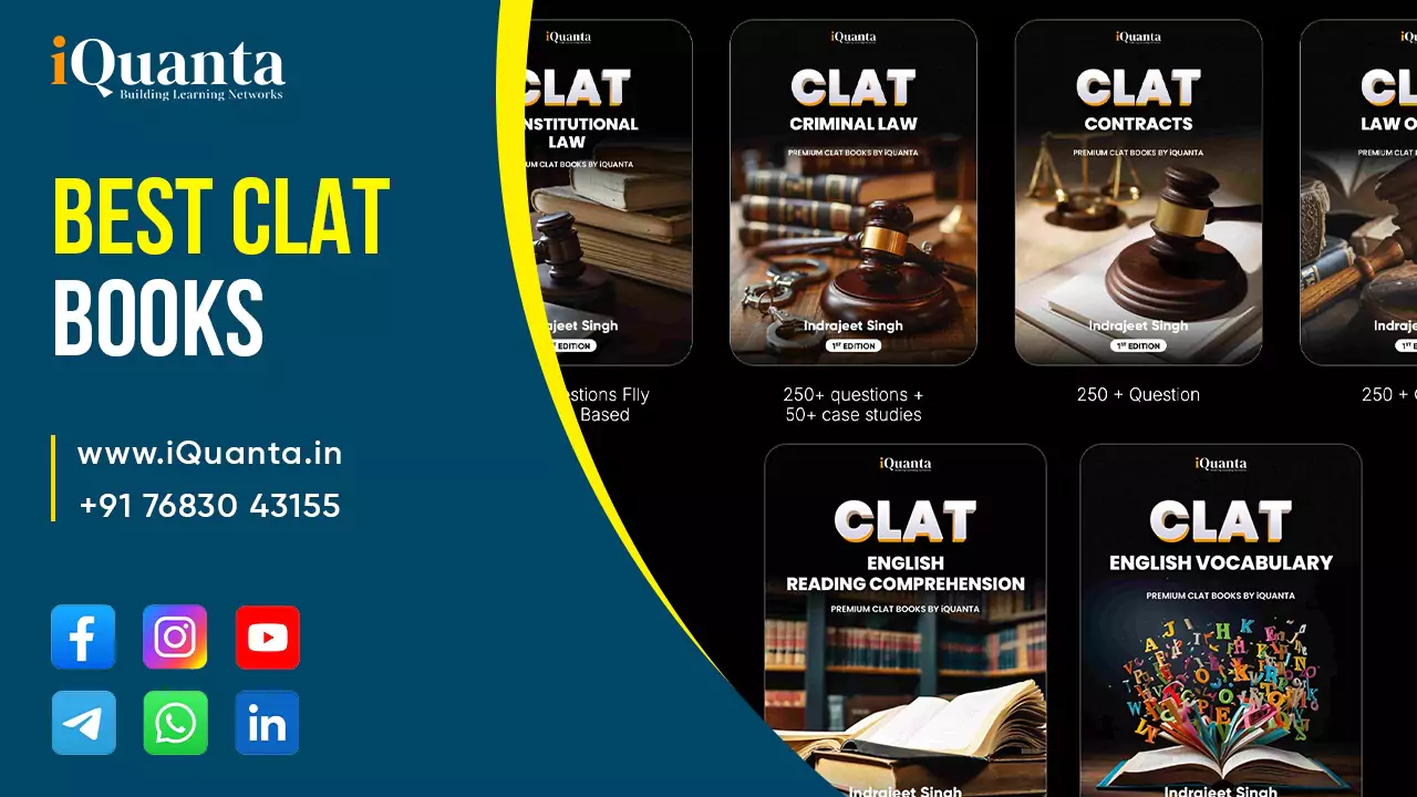 Best Books for CLAT Preparation 2026 by iQuanta