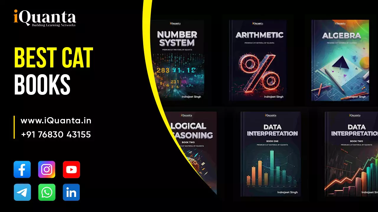 Best Books for CAT Preparation 2025 by iQuanta