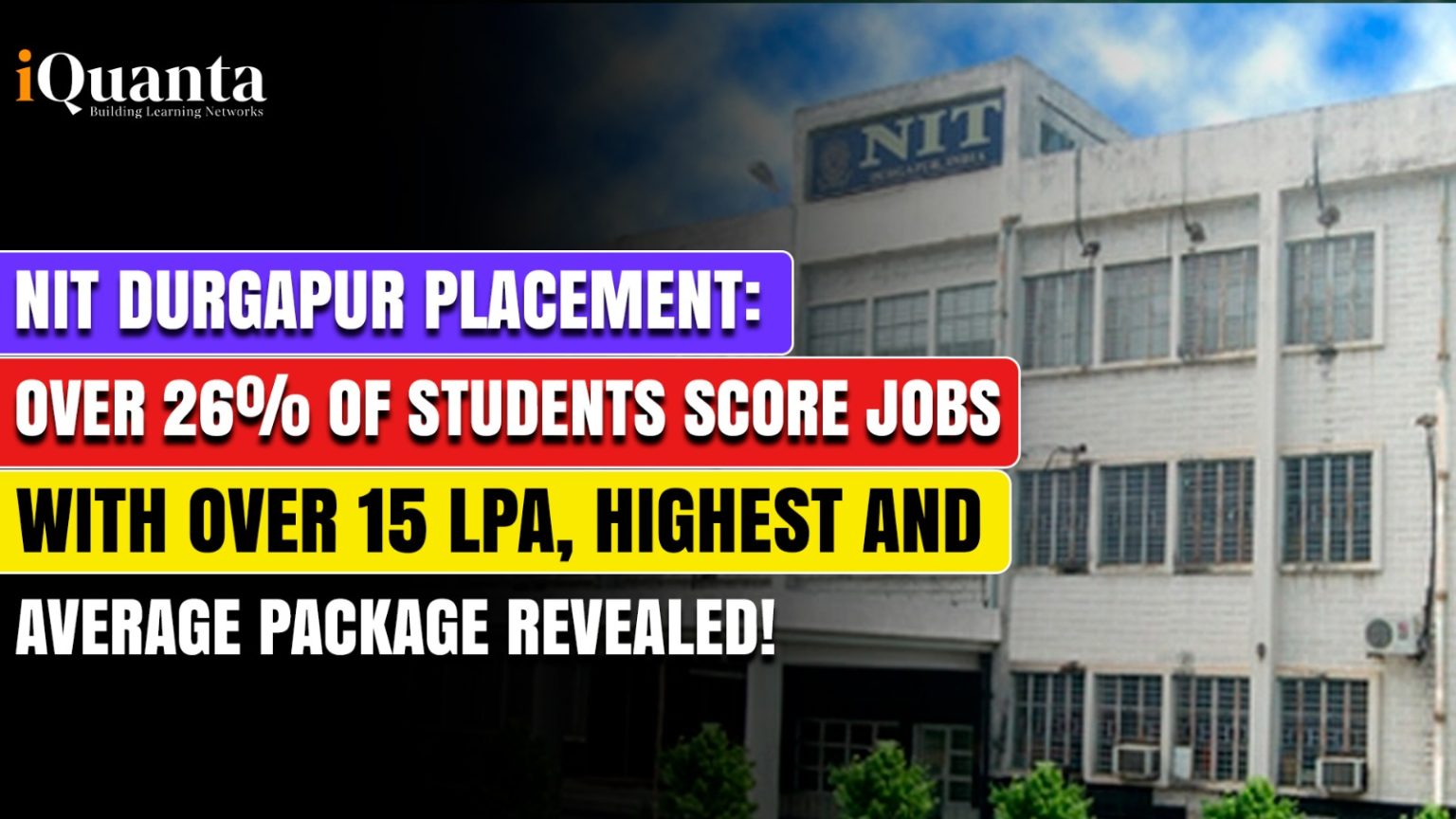 NIT Durgapur Placement: 26% of Students Secure Offers Above 15 LPA ...