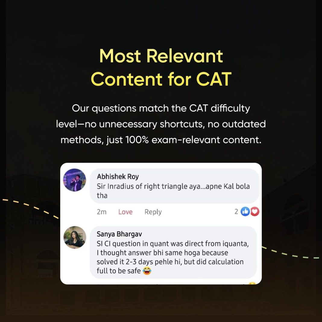 CAT 2025 Special Batch Launched - Check Why iQuanta is the Best CAT Coaching - iQuanta