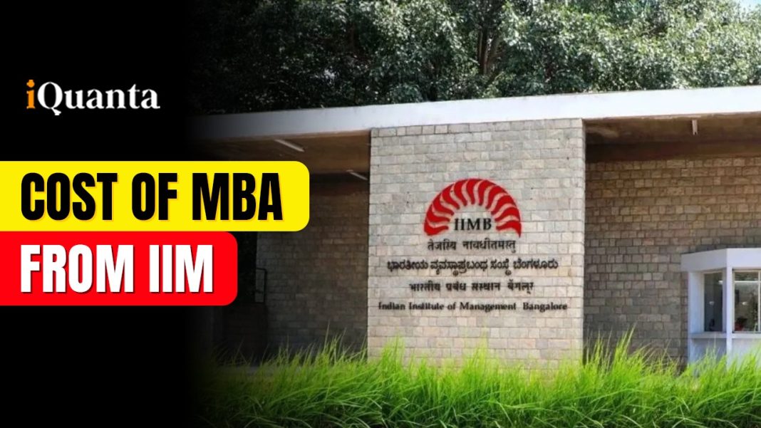 Cost of MBA from IIM - Check IIM Fees for MBA - iQuanta