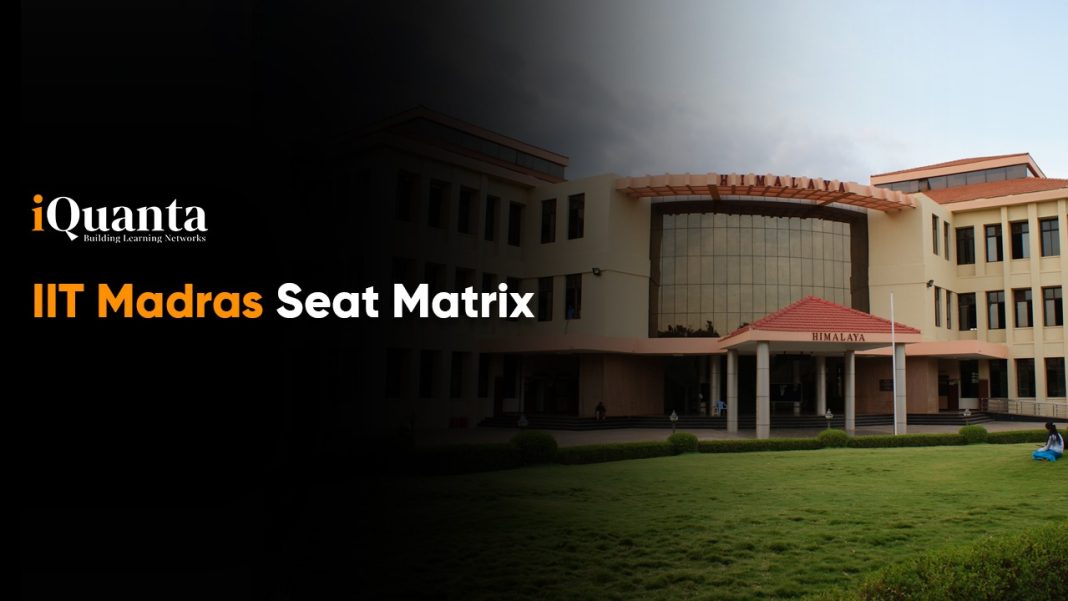 IIT Madras Seat Matrix 2025 - iQuanta