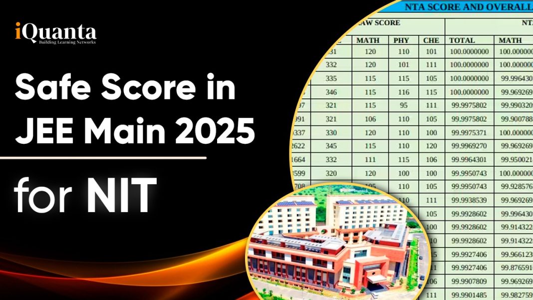 Safe Score in JEE Main 2025 for NIT - iQuanta