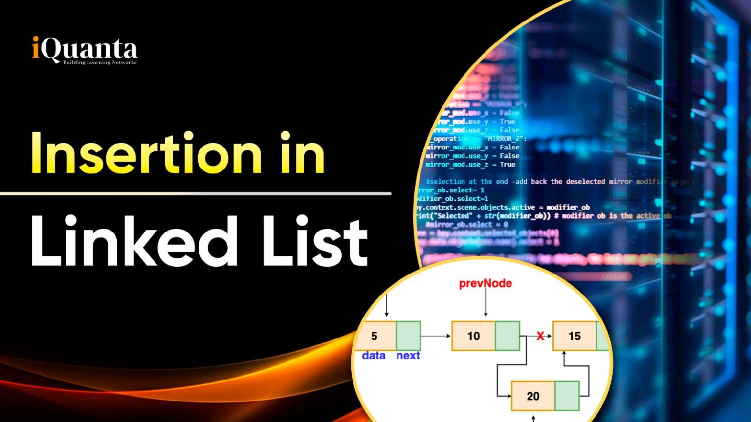 Insertion in Linked List - iQuanta