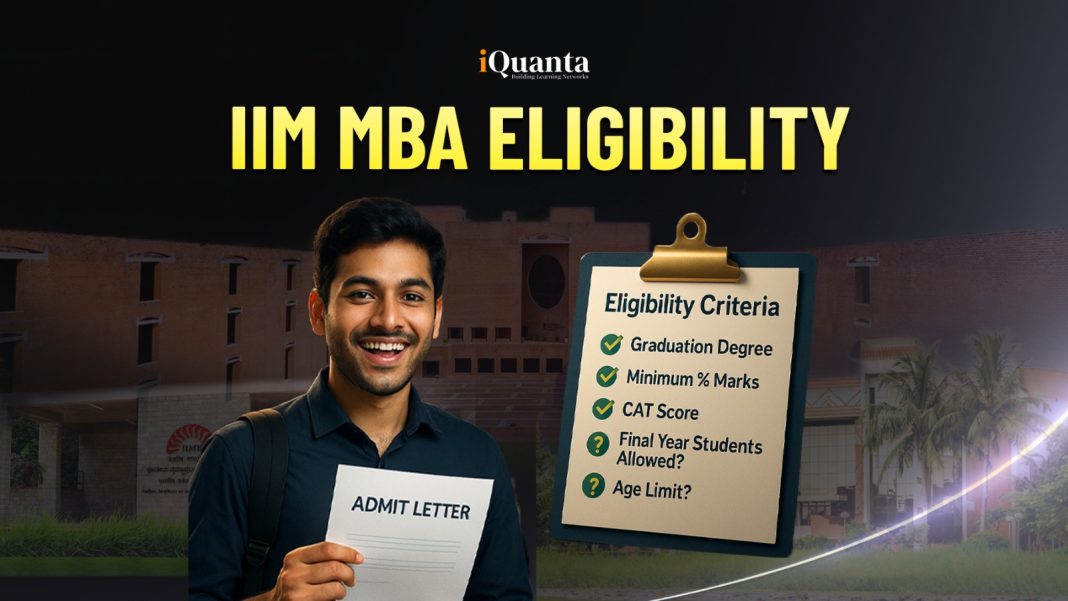 IIM MBA Eligibility 2025: Age Limit, Qualifications, Minimum Qualifying ...