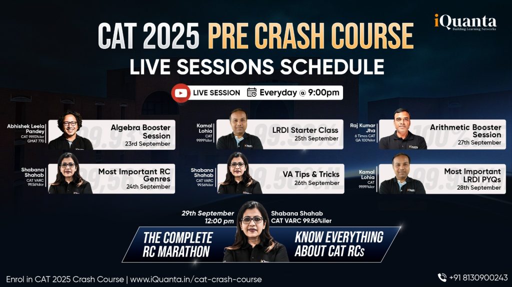 Pre CAT Crash Course Free for all Aspirants - Check Complete Details ...