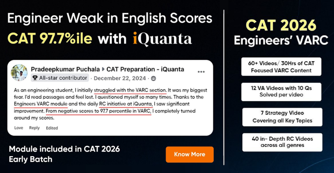 CAT 2026 VARC Strategy Builder - Complete Roadmap for 99+%ile - iQuanta
